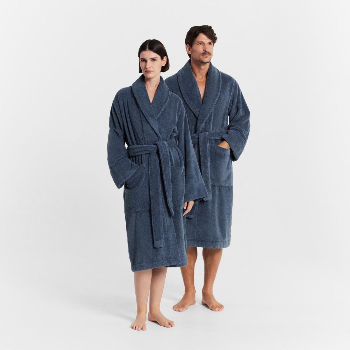 Shop our Sheridan Aven Australian Cotton Robe in indigo. Shop online ...