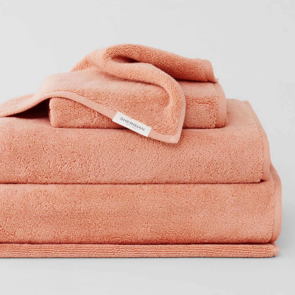 Shop our Sheridan Aven Towel Range in coral pink. Shop online with free ...