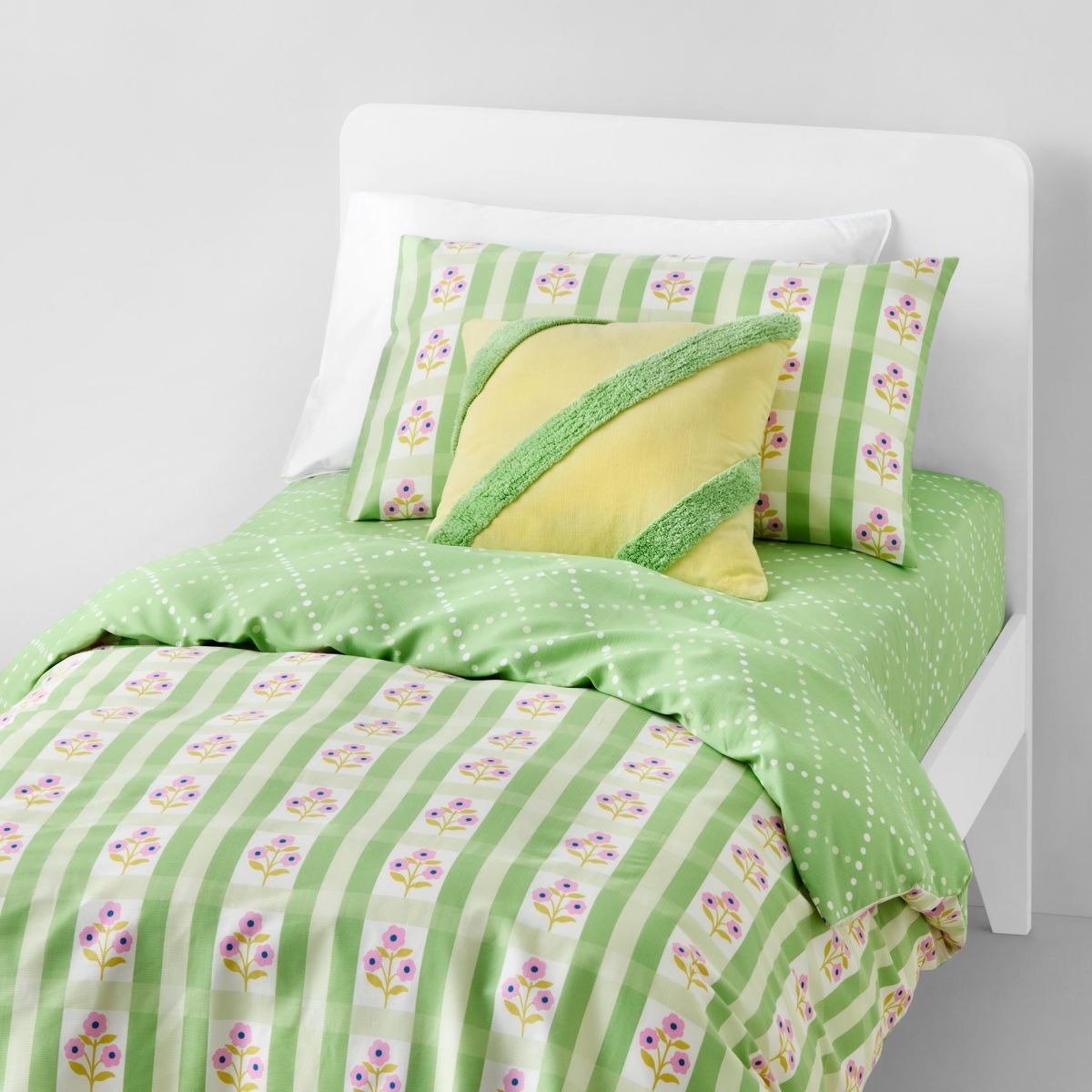 Shop our Sheridan Pippa Kids Quilt Cover And Sheet Bedding Set in lime ...