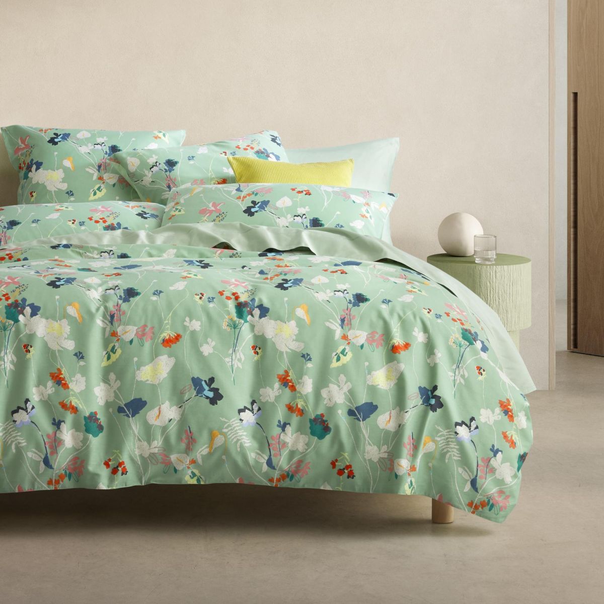 Shop our Sheridan Callie Quilt Cover Set in mineral green. Shop online ...